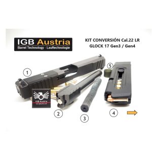 Kit de conversión al cal 22 lr IGB para Glock 17/34 Gen3 y Gen4 - Spy ...
